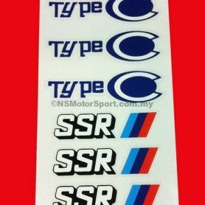 SSR TYPE-C SPORT RIM STICKER - P1226568 - NS Motorsport
