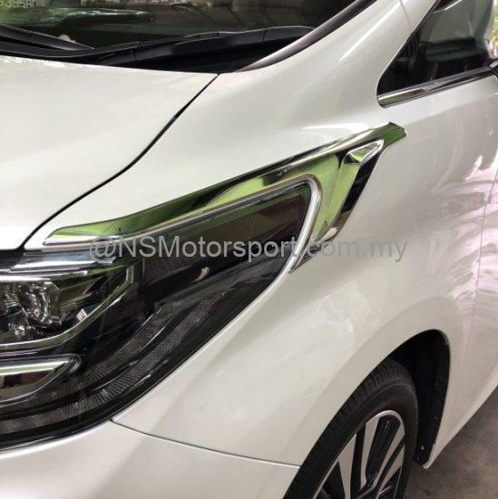 ALPHARD AGH30 GGH30 FRONT HEAD LAMP GARNISH FENDER CHROME COVER ...